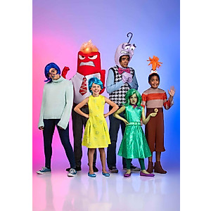 Fun Costumes Disney and Pixar Inside Out Sadness Dress for Adults, Deluxe Women's Sadness Outfit for Halloween and Cosplay (Medium) Blue