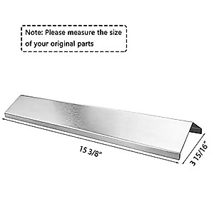 Hisencn Repair kit Replacement for Brinkmann 810-3660-S, 810-3660-F, 810-4557-0, 810-4457-F Grill Models, Stainless Steel Grill Burner Tube, Adjutable Carry Over Tube, Heat Plate Tent, Igniter