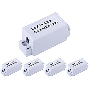 Tedgetal Cat 6 Junction Box 5 Pack Unshielded, Punch Down Type, UL Listed