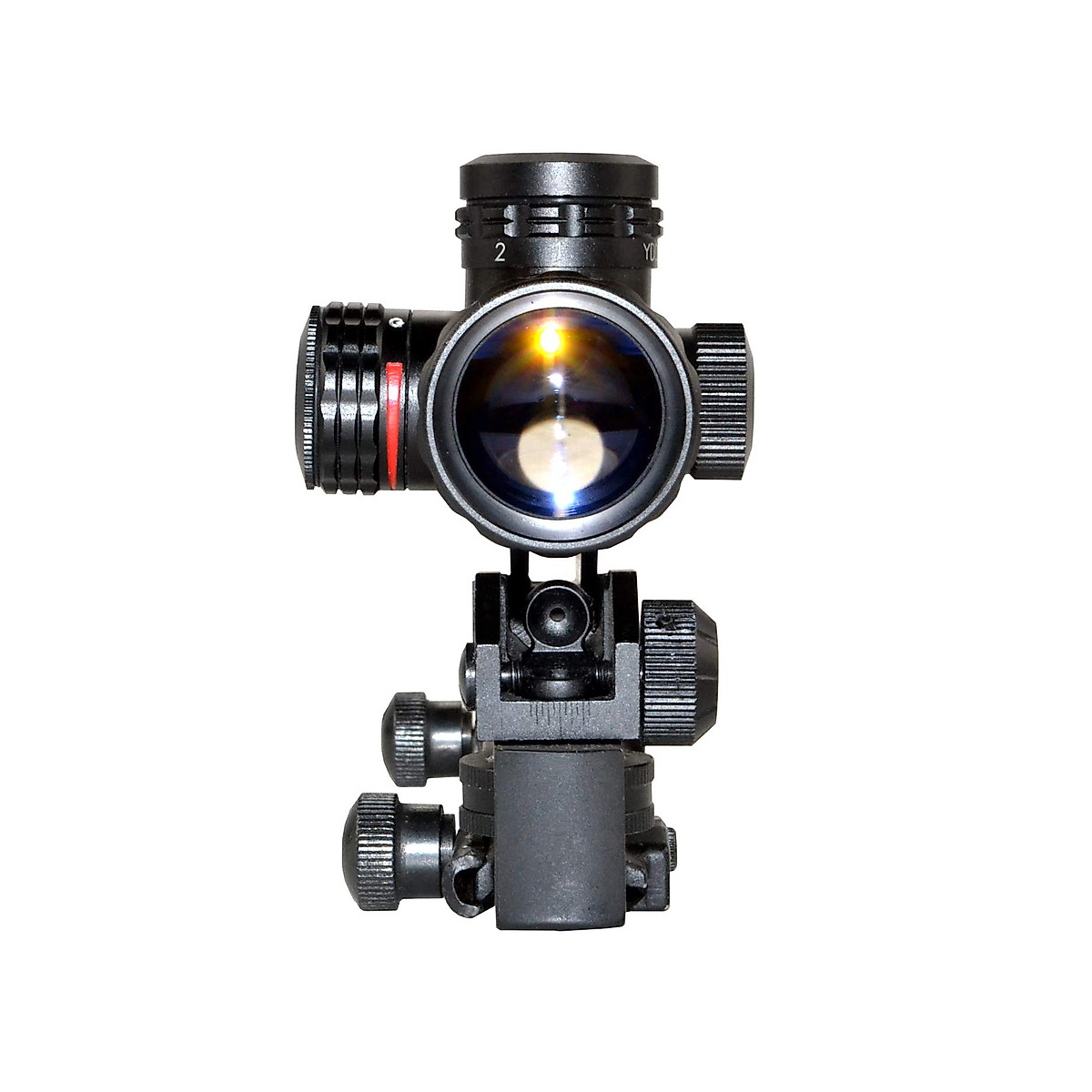 4X20 Compact Red/Green Illuminated Reticle Scope, Duplex fits Carry Handle & Picatinny Mounts