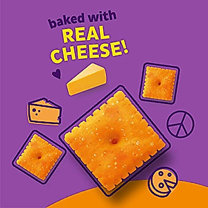 Annie's Organic Cheddar Squares Baked Snack Crackers, Baked with Real Cheese, 11.25 oz.