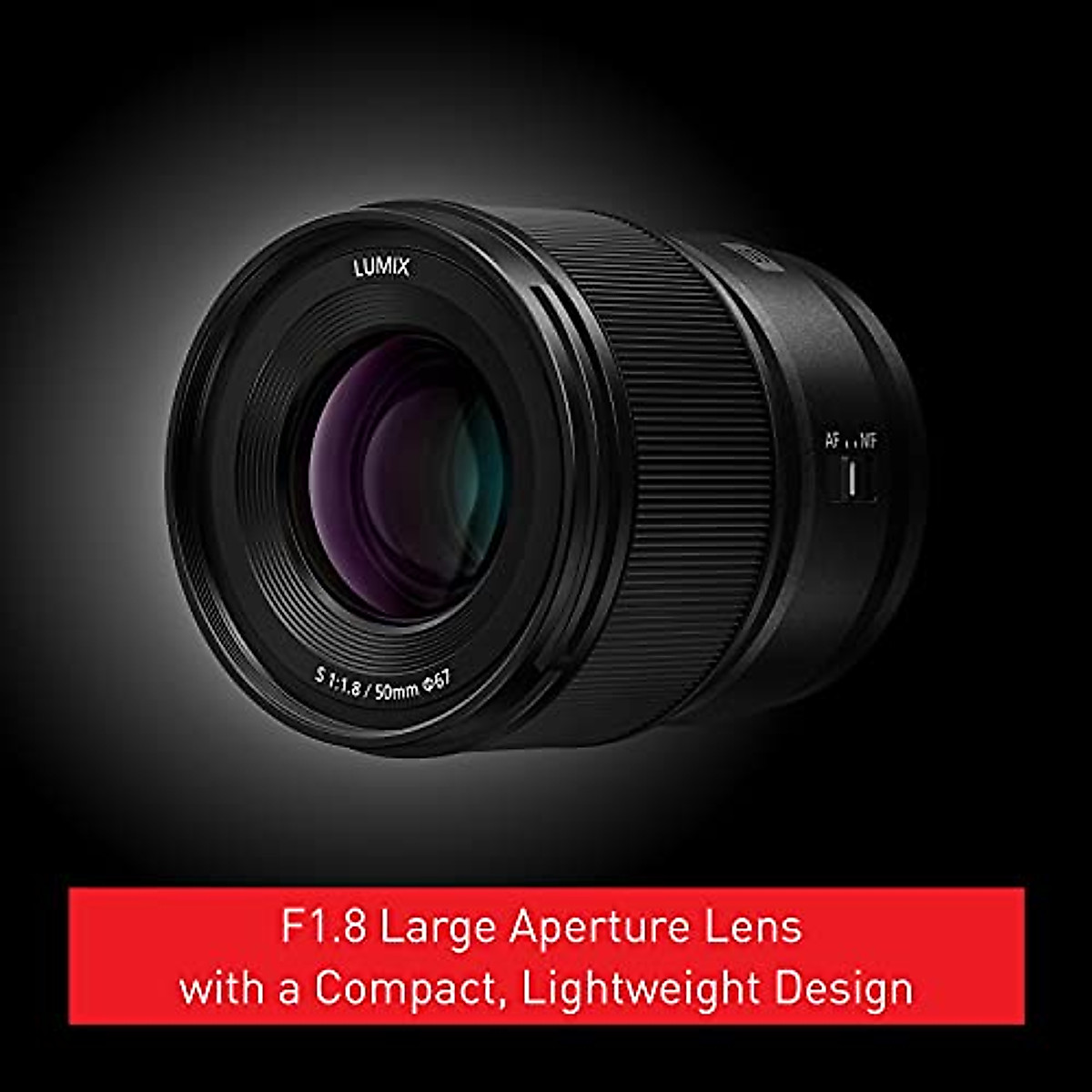 Panasonic LUMIX S Series Camera Lens, 50mm F1.8 L-Mount Interchangeable Lens for Mirrorless Full Frame Digital Cameras, S-S50