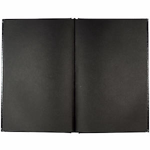 Premium Black Paper Sketchbook (5-1/4'' wide x 8-1/2'' high)