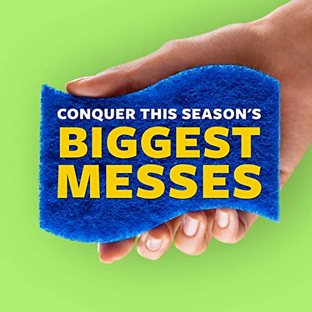 Scotch-Brite Non-Scratch Scrub Sponges, For Washing Dishes and Cleaning Kitchen, 6 Scrub Sponges