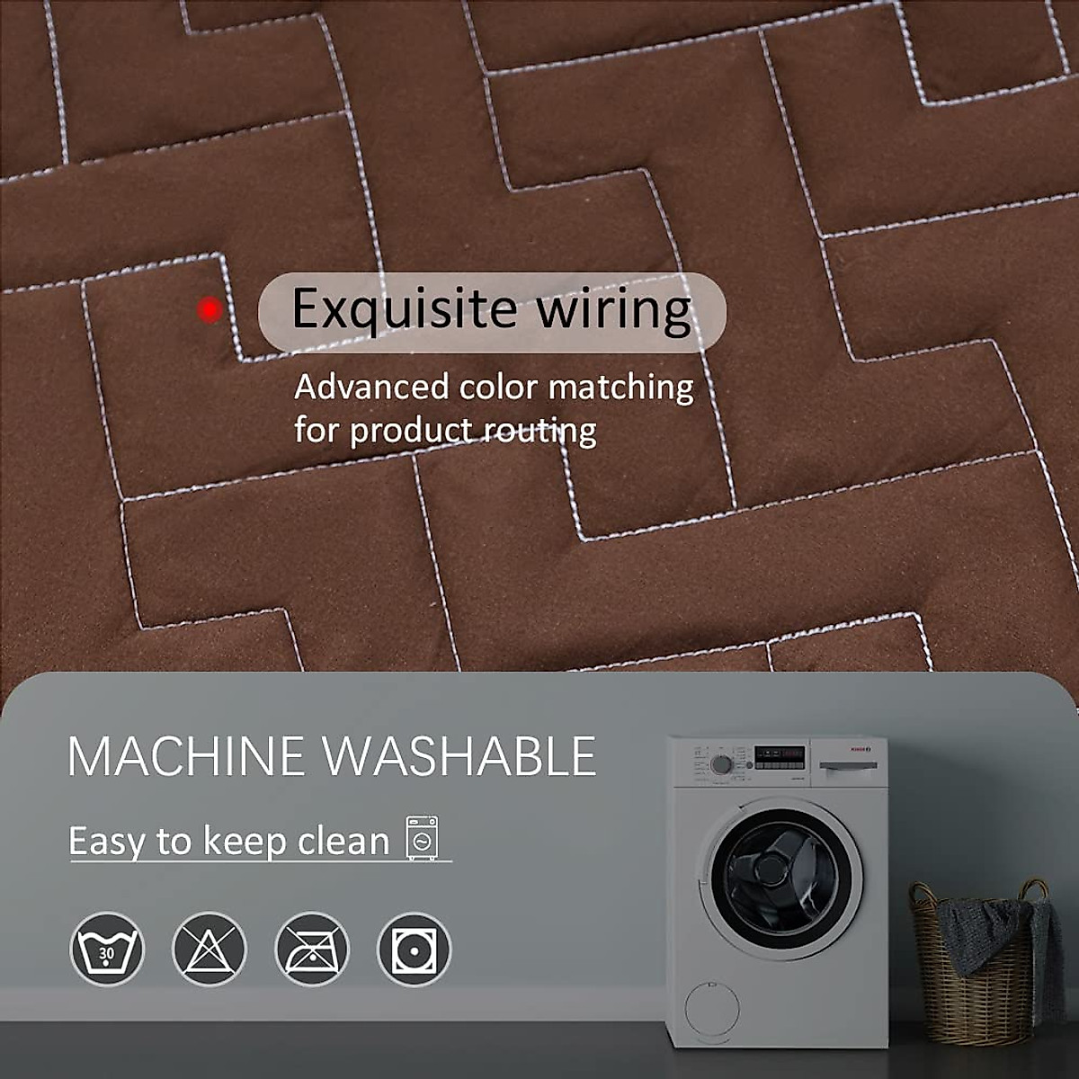 fuguitex Waterproof Dog Bed Cover Couch Cover for Pet Anti-Slip Cat Mat Pet Pad Blanket for Sofa Chair Recliner Bed Furniture Protrctor