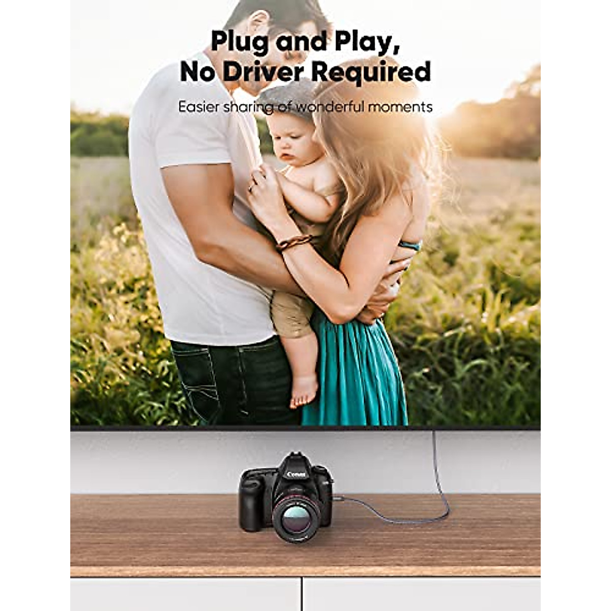 oldboytech 4K Micro HDMI to HDMI Cable Adapter, Exclusive Aluminum Alloy Shell/Nylon Braid/Gold-Plated (Male to Male) 4K/8K/60HZ/3D Grey Compatible with Hero, Sport Camera 6FT