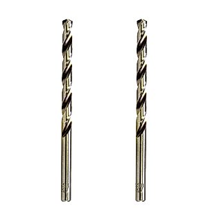 MAXTOOL 9/64" 2pcs Identical Jobber Length Drills HSS M2 Twist Drill Bits Fully Ground Bright Straight Shank Drills; JBF02W13R09P2