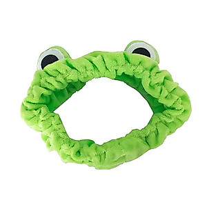 Hwotcwot Frog Eye Makeup Headband, Elastic Hair Band for Face Washing and Makeup Application