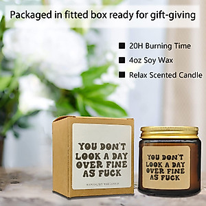 Birthday Gifts for Women Men, Funny Unique Birthday Candles Gifts for Mom Best Friend Boyfriend Girlfriend Husband Wife BFF Sister 30th 40th 50th, Bday Gift for Her Him - Lavender Scented Soy Candles