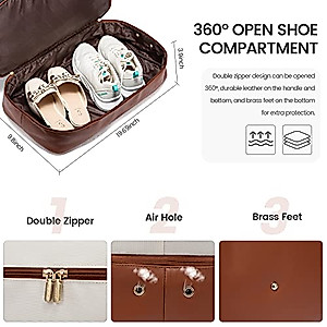 LOVEVOOK Weekender Bag, Large Travel Duffel Bag for Women with 2 Packing Cubes, Carry on Overnight Bag with Shoe Compartment, Mom Hospital Bags for Labor and Delivery