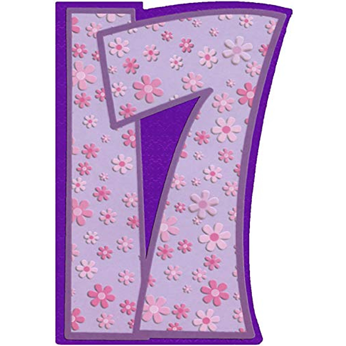 Designer Greetings Large 17 with Purple Foil Die Cut Age 17 / 17th Birthday Card for Her