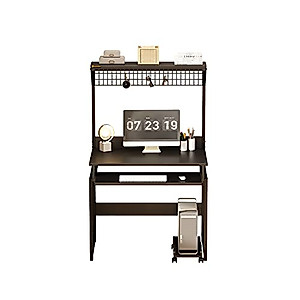 ALISENED 31.5" Computer Desk with Hutch, Office Desk Study Table Writing Desk Workstation PC Table for Home Office，Space Saving Design