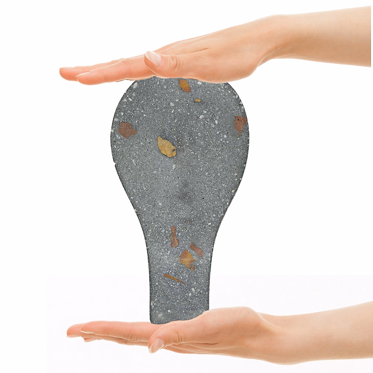 Alchemade Large Grey Terrazzo Spoon Rest - Stylish Terrazzo Aesthetic Cooking Spoon Holder In A Modern, Contemporary And Mid-century Style For Your Home
