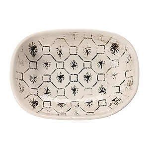 Creative Co-Op Set of 12, 5.5" L Stoneware Dish Serveware, Multi