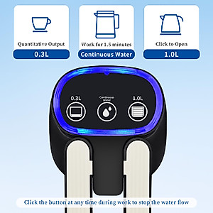 Qicyfeus Water Bottle Pump Automatic Water Dispenser for 5 Gallon Bottle Type-C Charging Portable Electric Water Dispenser Pump (Black)