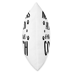 Funny No Humans Allowed Gift For Dog Lover No Humans Allowed On The Couch Gift Idea for A Dog Lover Throw Pillow, 16x16, Multicolor