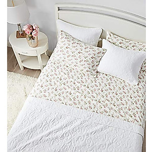 Laura Ashley Home - Queen Sheets, Cotton Flannel Bedding Set, Brushed for Extra Softness & Comfort (Audrey, Queen)
