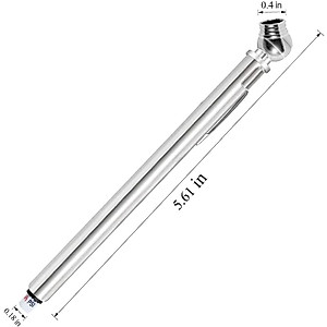 AstroAI Pencil Tire Pressure Gauge 2 Pack, Tire Gauges for Tire Pressure (10-75PSI), air Pressure Gauge for Tires, Stainless Steel Body, and Metal Made Nozzle 3 Measurements for Cars, Bikes, Vehicles