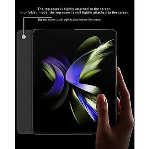 EKSED Case for Samsung Galaxy Z Fold 5, with S-Pen Holder, Luxury Flip Plating Glass Crystal Hybrid Leather 360-degree All-Inclusive Cover,#10