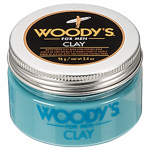 Woody's Premium Matte Finish Clay for Men, Firm & Flexible Hold, Sculpt, Define & Texturize, 3.4 Oz