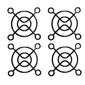 40mm Black Fan Grill (4 Pack)