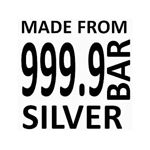 GLC Gold Leaf Silver Leaf, 99.9% Pure Silver Leaf Varakh Foils 50pcs 4 x 6 Inch for Sweets Deco,Cake Baking,Chocolate,Supari,Serums,Ayurvedic Medicine,Decoration,Beauty Face Kits,Painting Art Crafts_