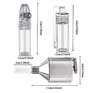 Pepper Grinder,Multifunctional Aluminum Spice Grinder Set Tool with Knob Switch Storage Bottle, Suitable For Outdoor Camping Travel