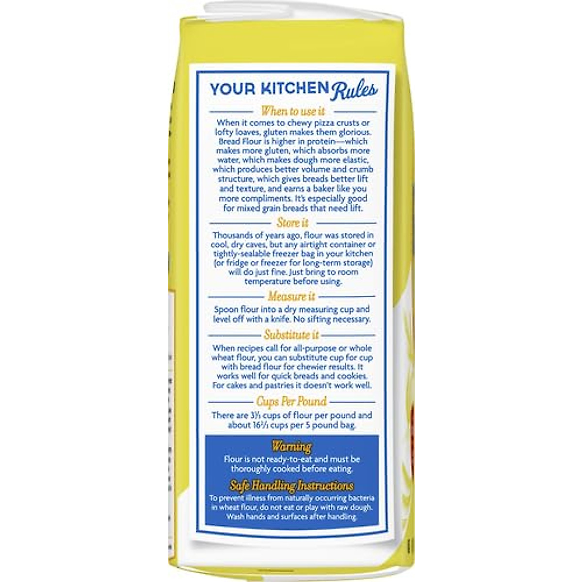 Gold Medal Premium Quality Unbleached Bread Flour, 5 lb