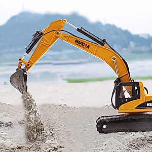 fisca 1/50 Diecast Excavator Metal Model Construction Vehicle Toy