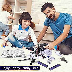 STEM Projects Toys for Kids Ages 8-12, Solar Robot Science Kits Gifts for 8-14 Year Old Teen Boys Girls, 120Pcs Building Experiments for Teenage Ages 9 10 11 13