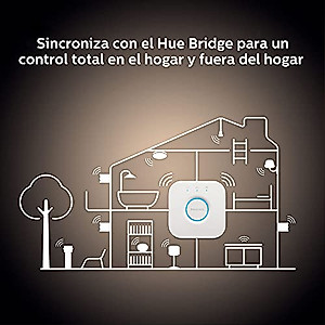 Philips Hue 2-Pack White A19 Dimmable Smart Bulb Starter Kit with Hub (Voice Compatible with Amazon Alexa, Apple Homekit and Google Home), 9.5W