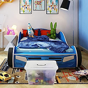 Readsky 4-Pack Clear Plastic Storage Latch Bin with Lids and Handle, 17 Liters