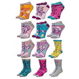 Bioworld The Golden Girls TV Show 12 Days Of Socks Advent Calendar Set (shoe size 8-12)