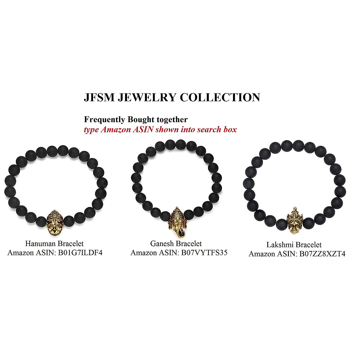 Hanuman Hindu God of Strength and Courage Energy Beads Bracelet 8mm