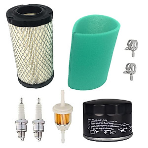 Gewxgzo 793569 Air Filter 793685 Pre Filter Tune Up Kit for B&S 33R877 31Q777 331777 Craftsman LT2000 YT3000 JD GY21055 MIU11511 LA115 LA125 D100 D110 D120 Mower Tractor