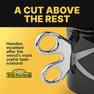 Scissors Handle Coffee Mug, 11oz - Fairly Odd Novelties - Fun Barber Hairdresser Arts 7 Crafts Tea Cup Gift