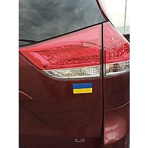 Ukraine Flag Magnet - for Car and Refrigerator - 3.5" x 2" - Authentic Ukrainian Flag Colors