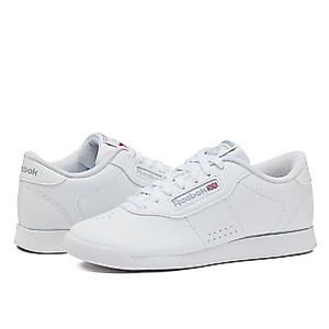 Reebok women's Princess Fashion Sneaker, White, 5.5 US