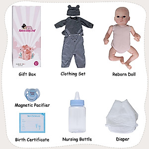 Thorogod Realistic Reborn 18 Inch Baby Doll - Soft Cloth Body, Looks Real for Kids Age 3+