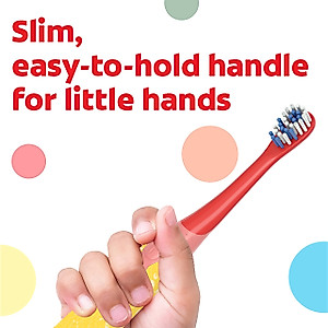 Colgate Kids Battery Powered Toothbrush, Kids Battery Toothbrush with Included AA Battery, Extra Soft Bristles, Flat-Laying Handle to Prevent Rolling, Pokemon Toothbrush, 1 Pack (Style May Vary)