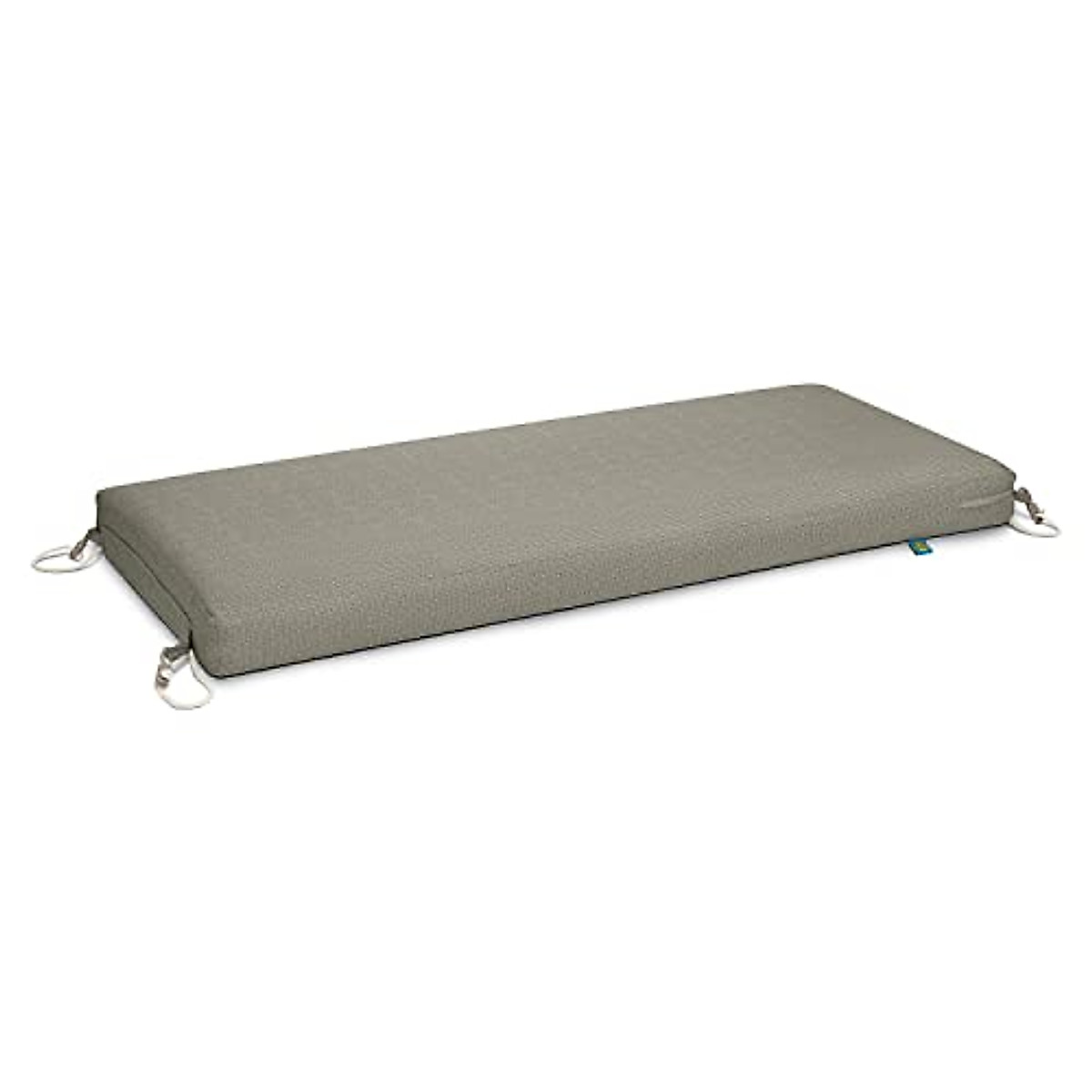 Duck Covers Weekend Water-Resistant Outdoor Bench Cushion, 54 x 18 x 3 Inch, Moon Rock, Patio Furniture Cushions