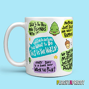 Bob Ross Coffee Mug with Quotes 11oz Bob Ross Gift