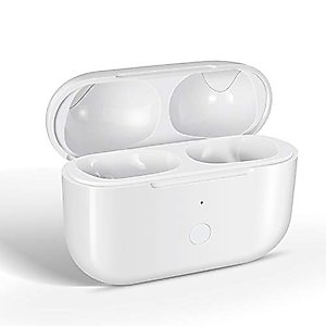 Upgraded Wireless Charging Case Compatible with Air Pod Pro, Replacement Compatible with Pro, Wireless Charger Case Pro with Bluetooth Pairing Sync Button (White)