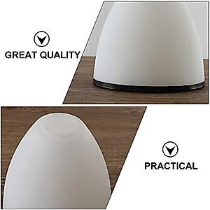 Veemoon Glass Pendant Light Glass Pendant Light Glass Shades Alabaster 2 pack glass lamp shades replacement glass shades glass light covers Glass Lamp Shade Clear Gesso Clear Gesso