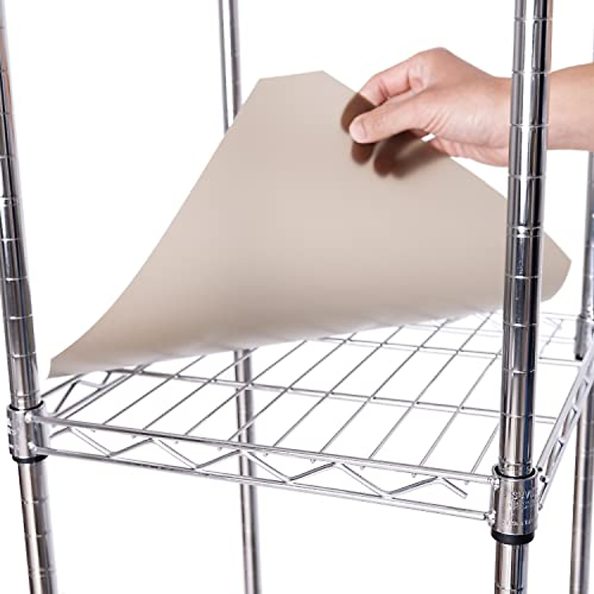 Seville Classics Closet Garment Organizer with Metal Hanging Rod Wardrobe Storage System w/Steel Shelves for Clothes, Shirts, Jackets, Coats, Blankets, Shoes, 58" to 83" W x 14" D x 72"