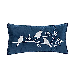 C&F Home Watercolor Floral Decorative Pillow (Bird Branch Pillow 12W x 24L)