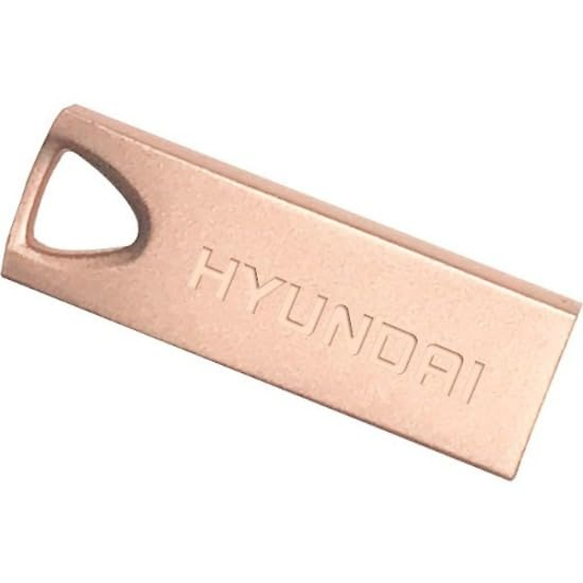 HYUNDAI Bravo Deluxe 16GB USB 2.0 Metal Flash Drive with Keychain - Max. Read Transfer Rate 10MB/s and Max. Write Transfer Rate 3MB/s [Rose Gold] Components U2BK/16GARG