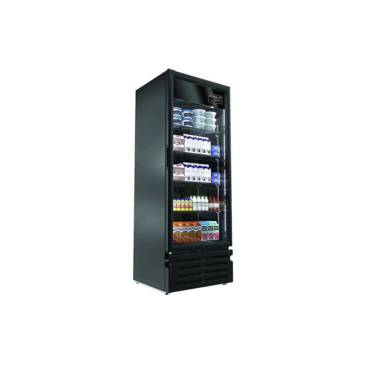 Kool-It Signature MVP LX-24RB Merchandiser Refrigerator, 19.2 cu. ft. (1) Swing Glass Door hinged on right | Black