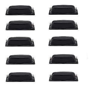 Both Side Drum Claw Hook 10pcs Iron Rectangular Shape Drum Claw Hook for Bass Drums & Snare Drum,Black