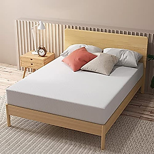 wOod-it Queen Mattress, 10 inch Queen Size Gel Memory Foam Mattress for a Cool Sleep & Pressure Relief, Medium Firm, Bed in a Box